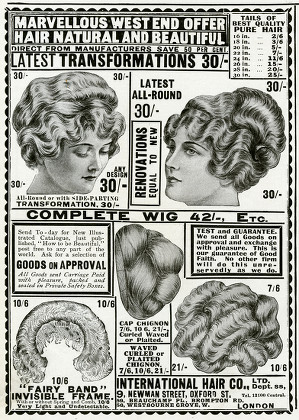 Latest Transformation Wiglets Women Advertisement Sketch Editorial ...