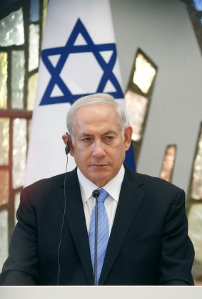Israeli Prime Minister Benjamin Netanyahu Smiles Editorial Stock Photo ...