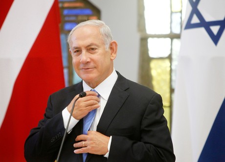 Israeli Prime Minister Benjamin Netanyahu Smiles Editorial Stock Photo ...