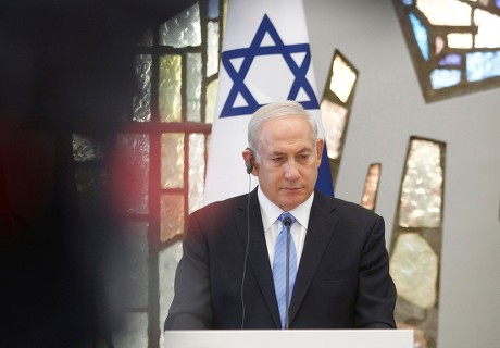 Israeli Prime Minister Benjamin Netanyahu Smiles Editorial Stock Photo ...