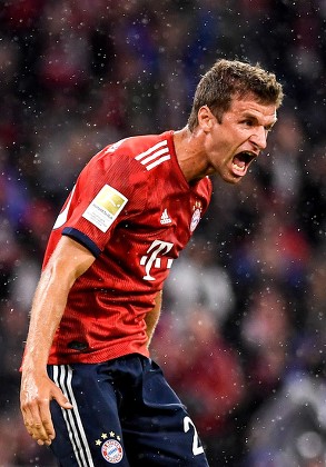 Bayerns Thomas Mueller Celebrates Scoring Opening Editorial Stock Photo ...