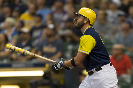 MLB Pirates vs Brewers, Milwaukee, USA - 24 Aug 2018 Stock Pictures ...