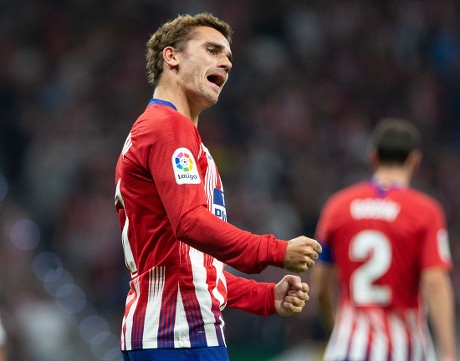 Antoine Griezmann Atletico Madrid Celebrating Afer Editorial Stock ...