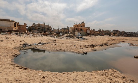 Waste River Sewage Front Houses Lebanese Editorial Stock Photo - Stock ...