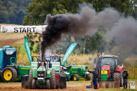 Black Exhaust Smoke Tractor Pictured During Editorial Stock Photo - Stock Image | Shutterstock