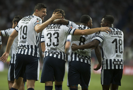 Rayados De Monterreys Players Celebrate Goal Editorial Stock Photo ...