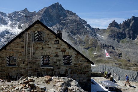 View Moiry Mountain Hut District Anniviers Editorial Stock Photo ...