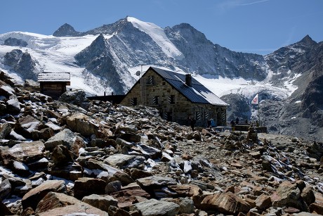 View Moiry Mountain Hut District Anniviers Editorial Stock Photo ...