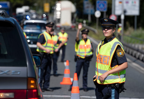 Bavarian Border Police Check Cars Control Editorial Stock Photo - Stock ...