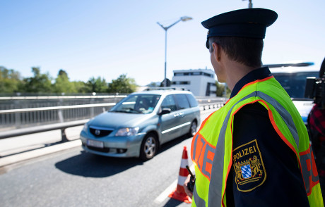 Bavarian Border Police Check Cars Control Editorial Stock Photo - Stock ...