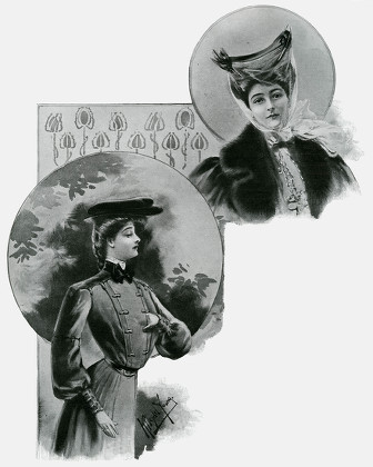 Edwardian Womens Clothing Motoring Excursions Left Editorial Stock ...