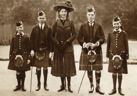 Five Children King George V Left Editorial Stock Photo - Stock Image ...