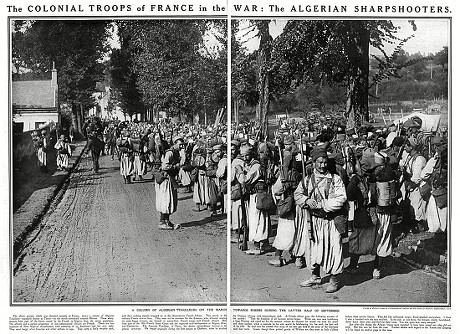 Column French Colonial Algerian Tirailleurs Commonly Editorial Stock ...