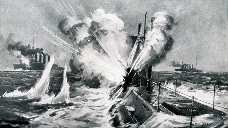 Ww1 On 9 August 1914 Hms Editorial Stock Photo - Stock Image | Shutterstock