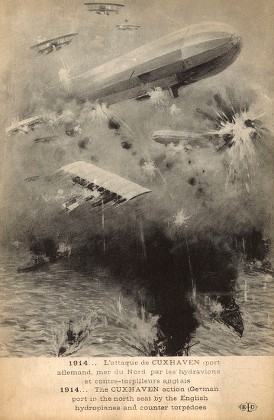 Ww1 Aerial Naval Combat Cuxhaven German Editorial Stock Photo - Stock ...