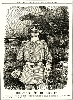 Ww1 Cartoon Illustrating German Emperor Wilhem Editorial Stock Photo ...