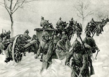 Ww1 Eastern Front German Soldiers Shovel Editorial Stock Photo - Stock ...