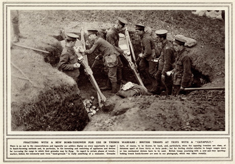 British Troops Practising New Bomb Thrower Editorial Stock Photo ...