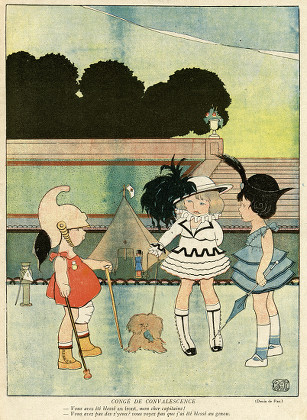 Cartoon Convalescent Leave Showing Two Girls Editorial Stock Photo ...