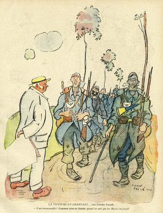 Cartoon Victory Singing Happy Soldiers Walking Editorial Stock Photo ...