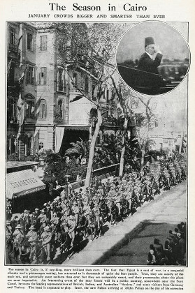 Egypt During Ww1 Cavalry Parade Along Editorial Stock Photo - Stock ...