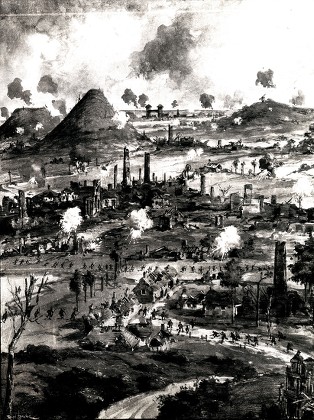 Ww1 Birds Eye View Fierce Fighting Editorial Stock Photo - Stock Image ...