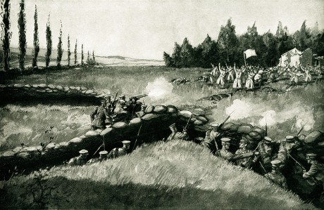 Ww1 Scene During Fighting St Julien Editorial Stock Photo - Stock Image ...