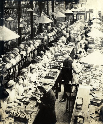 Ww1 Munitions Factory Production Line Assembling Editorial Stock Photo ...