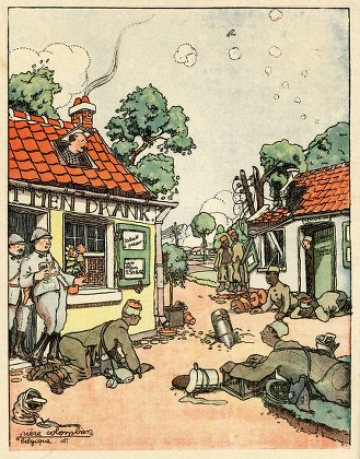 Cartoon Failure Two French Soldiers Coming Editorial Stock Photo ...