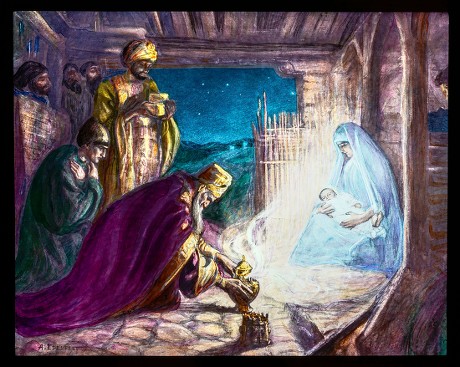 Hand Coloured Magic Lantern Slide Circa Editorial Stock Photo - Stock ...