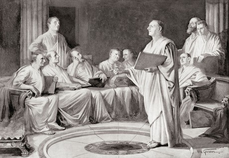 Decemvirs Framing Twelve Tables Law Twelve Editorial Stock Photo ...