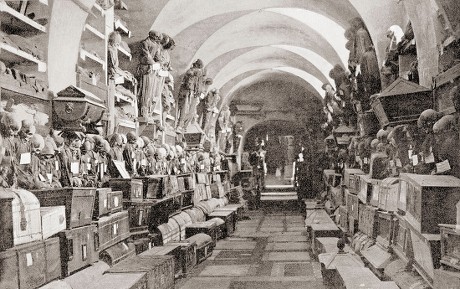 1 Archival archive burial c.1911 capuchin catacombe dei cappuccini ...