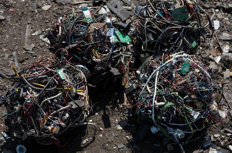 Sorted Electronic Waste Ready Burning Reveal Editorial Stock Photo ...
