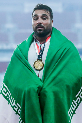 Gold Medalist Ehsan Hadadi Iran Poses Editorial Stock Photo - Stock ...