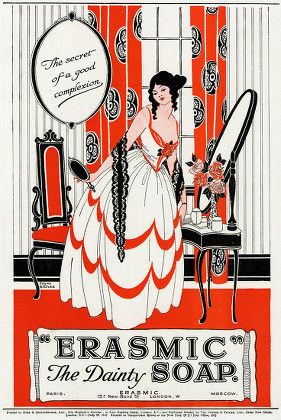 Advertisement Erasmic Dainty Soap Showing Woman Editorial Stock Photo ...