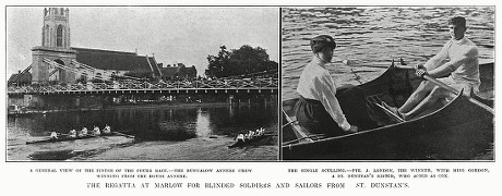 Two Photographs Depicting Rowing Regatta Marlow Editorial Stock Photo ...