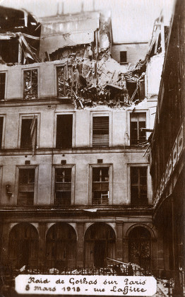 Ww1 Damage Buildings On Rue Lafitte Editorial Stock Photo - Stock Image ...