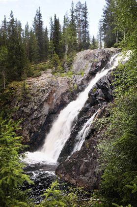 Hepokongas Finlands Biggest Natural Waterfall Finland Editorial Stock ...