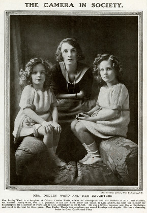 FREDA DUDLEY WARD PHOTOGRAPHED HER TWO Editorial Stock Photo - Stock ...