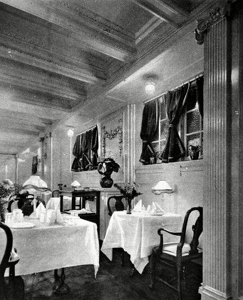 Photograph Corner Firstclass Dining Saloon On Editorial Stock Photo ...
