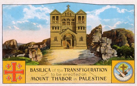 Artists Impression Mount Tabor Basilica Transfiguration Editorial Stock ...