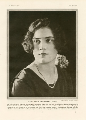 Lady Alice Montagudouglasscott Later Duchess Gloucester Editorial Stock ...