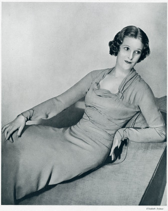 Flame Coloured Vionnet Gown Olga Fernande Editorial Stock Photo - Stock ...