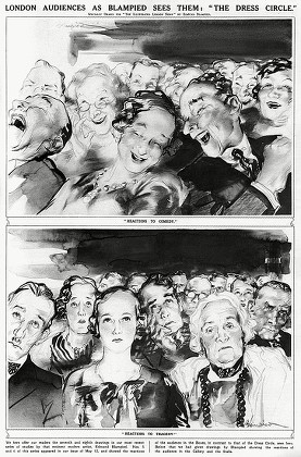 London Theatre Audiences Seen By Artist Editorial Stock Photo - Stock ...