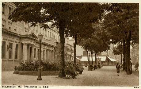 Cheltenham Gloucestershire Promenade Post Office Foldout Editorial ...