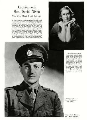 Hollywood Actor David Niven Now Captain Editorial Stock Photo - Stock ...