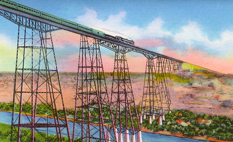 Postcard Booklet Pecos River High Bridge Editorial Stock Photo - Stock ...