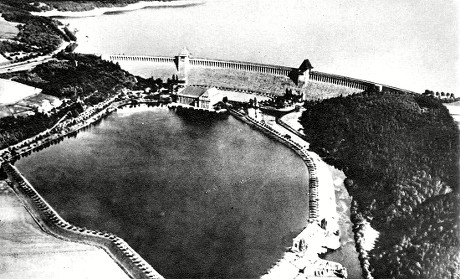 Aerial Photograph Showing Mohne Dam Reservoir Editorial Stock Photo ...