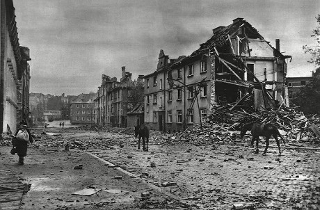 Photograph Showing Devastation Aachen Germany After Editorial Stock ...