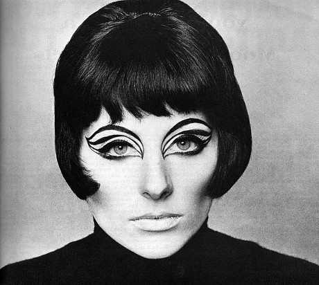 Model Jill Kennington Made Fantastical Catlike Editorial Stock Photo ...